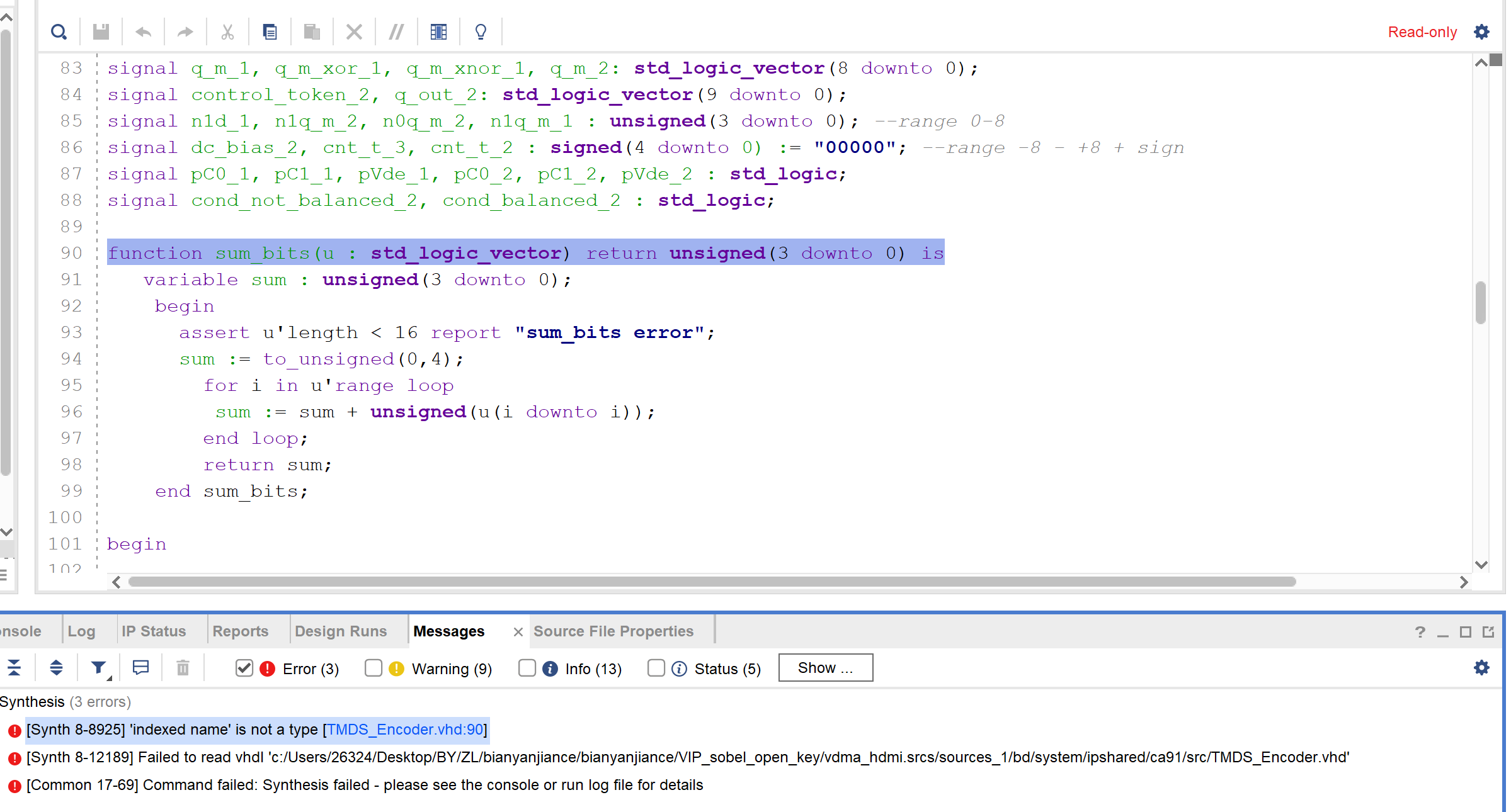 TMDS_Encoder报错怎么解决 - ZYNQ7020与OV5640实现图像采集及Sobel边缘检测显示在HDMI接口的显示屏 - AtomGit | GitCode