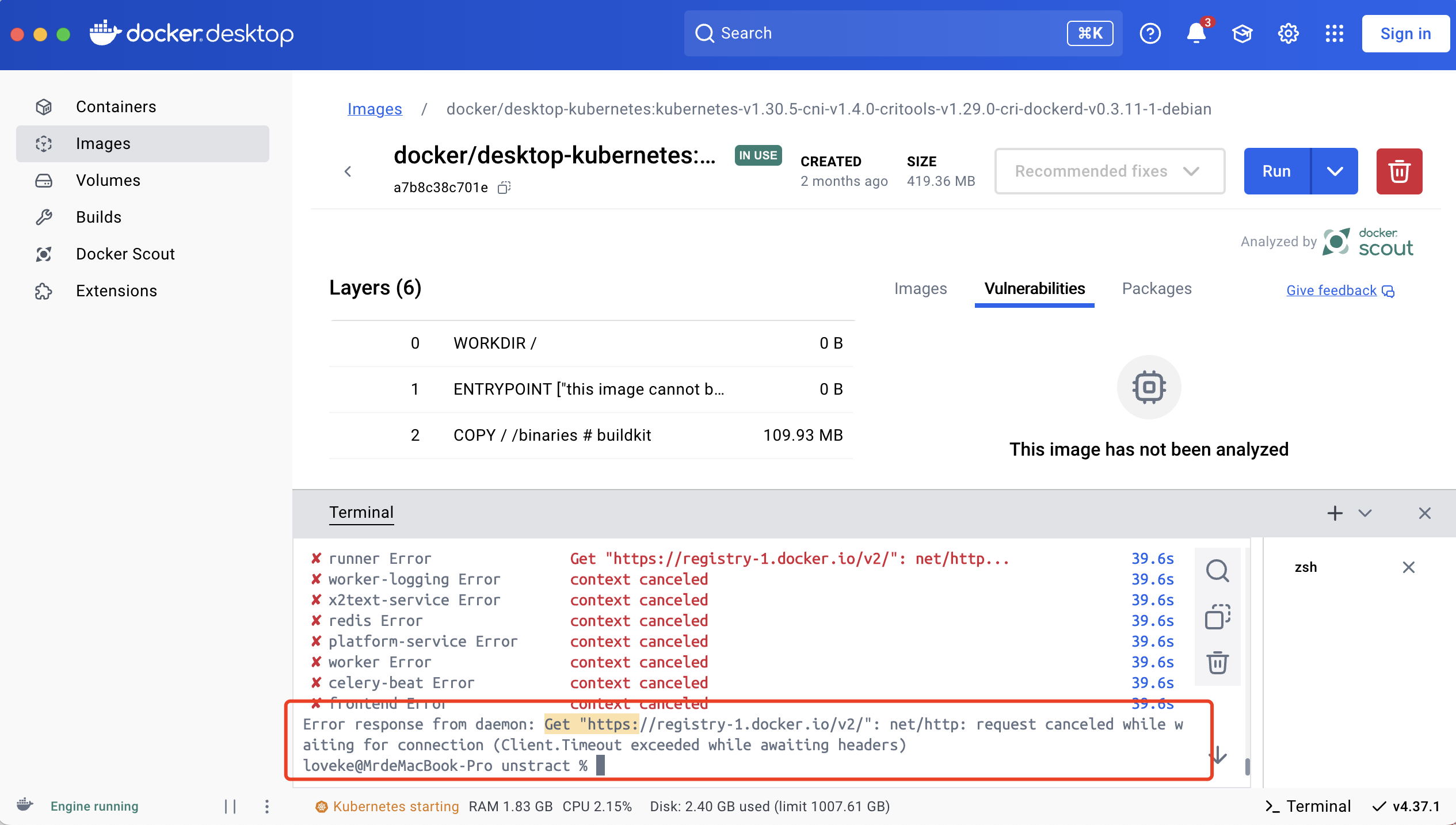 错误：Error response from daemon Get "https: - GitHub 加速计划 - GitCode